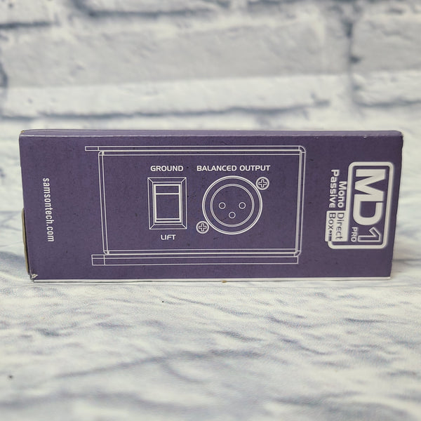 Samson MD1 Pro Passive Mono DI Direct Box - Evolution Music