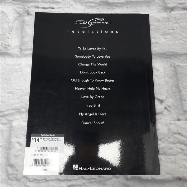 Wynonna: Revelations Piano/Vocal/Guitar Book - Evolution Music