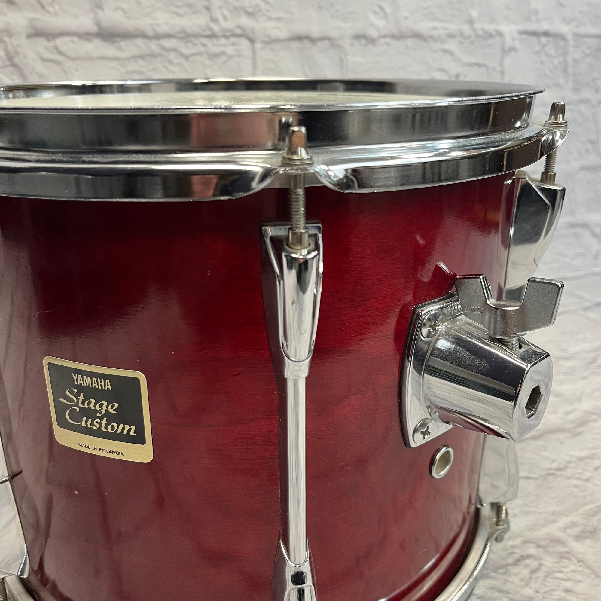 Yamaha Stage Custom 12x9" Rack Tom Cranberry Red - Evolution Music