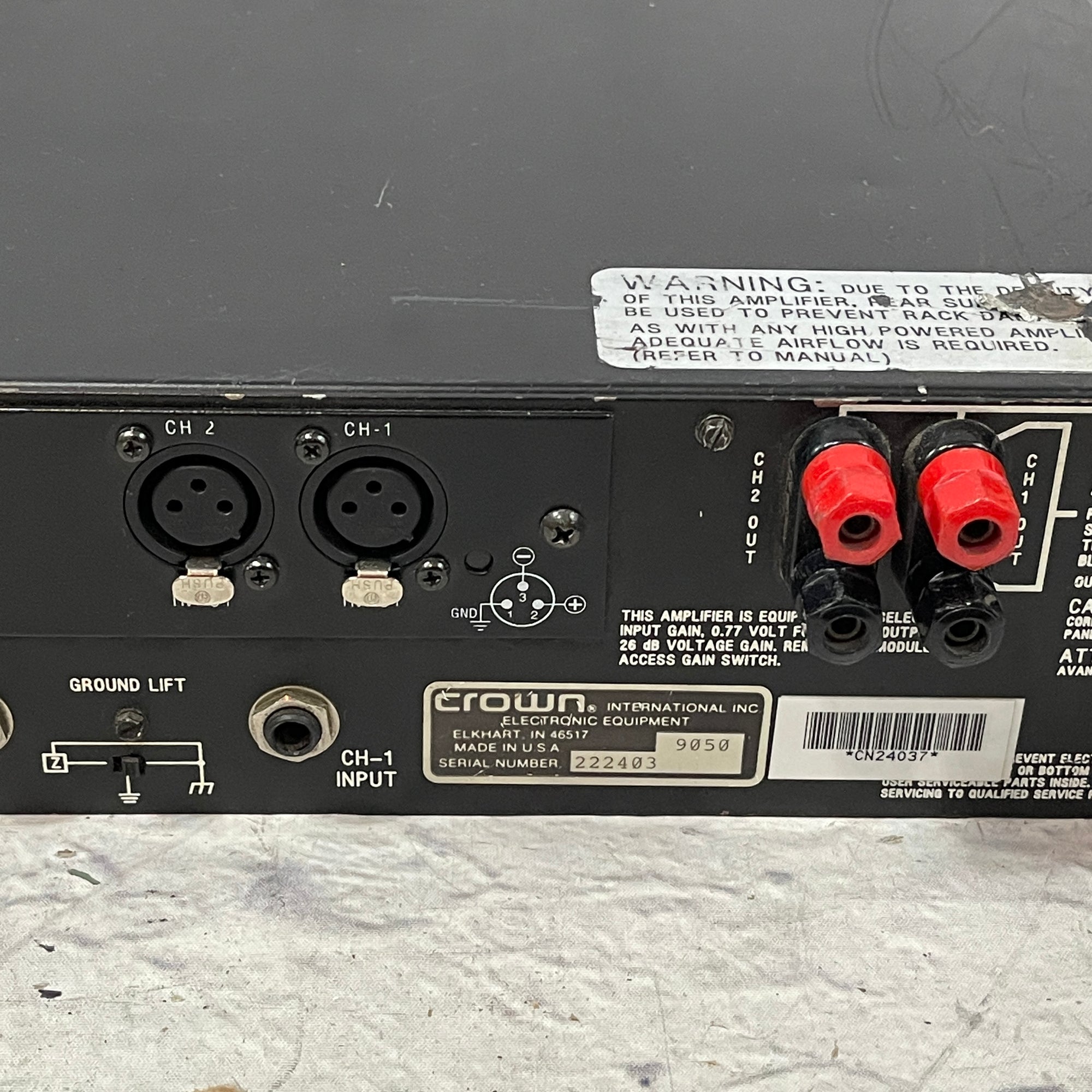 Crown Macro-Tech 2400 Power Amp - Evolution Music