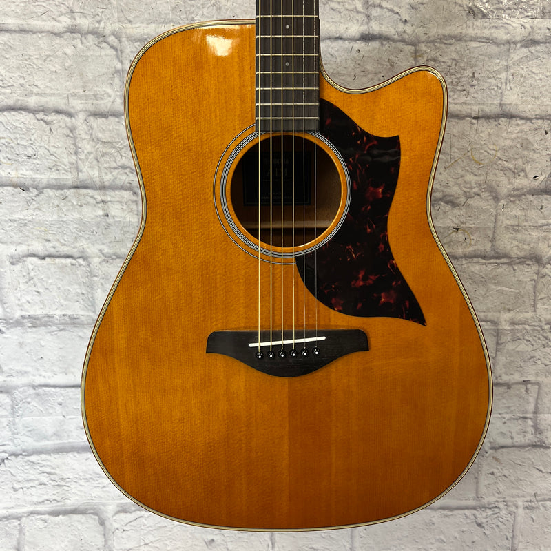 Yamaha A-Series A1M Cutaway Dreadnaught Acoustic Guitar Vintage Natura - Evolution Music