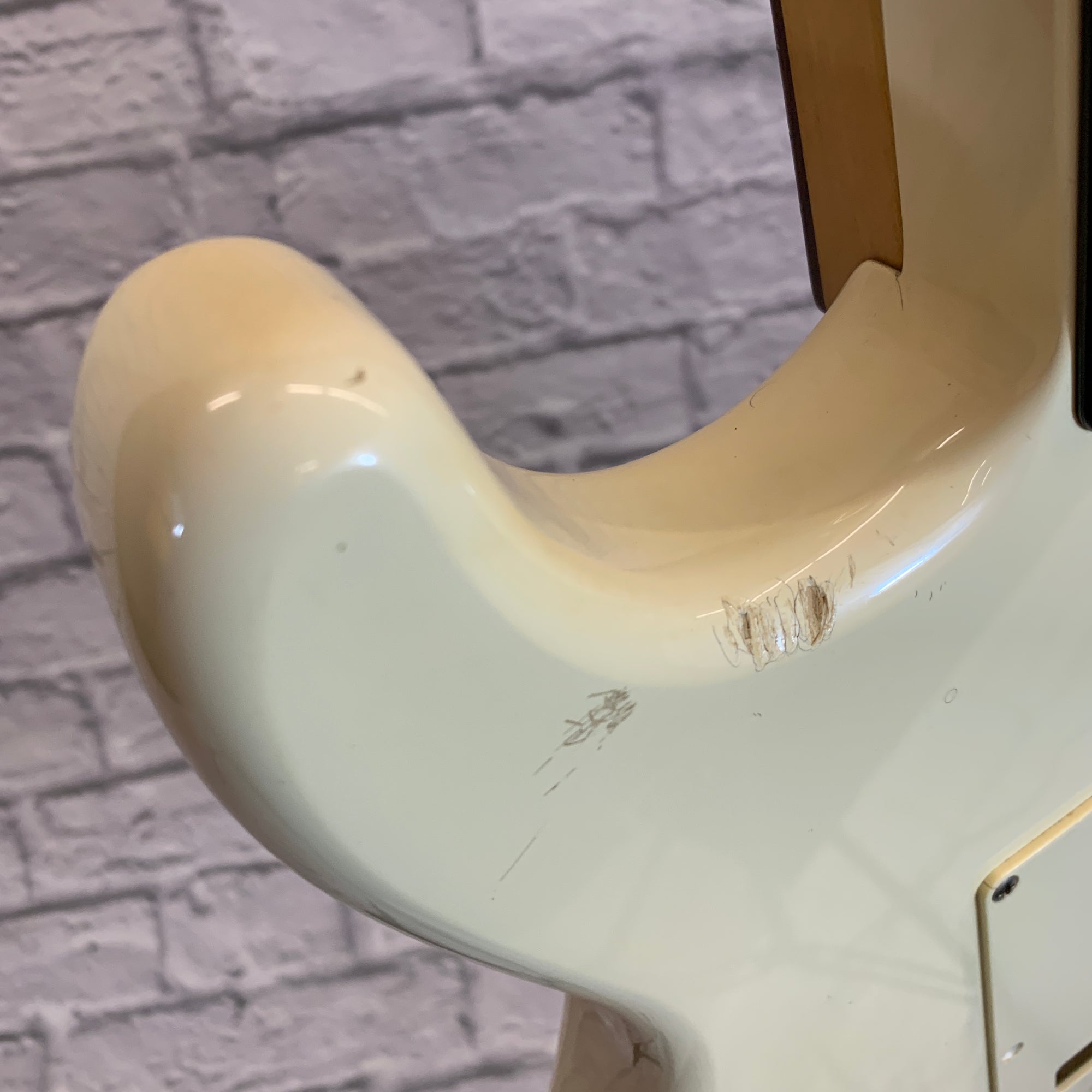 1987 Squier MIJ Stratocaster w/ Fender System 1 Bridge Olympic White ...