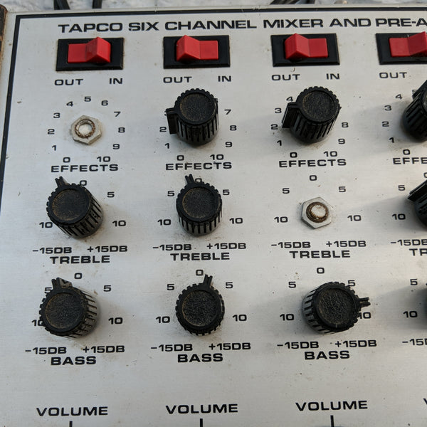 Vintage Tapco 6000R Six Channel Mixer - Evolution Music