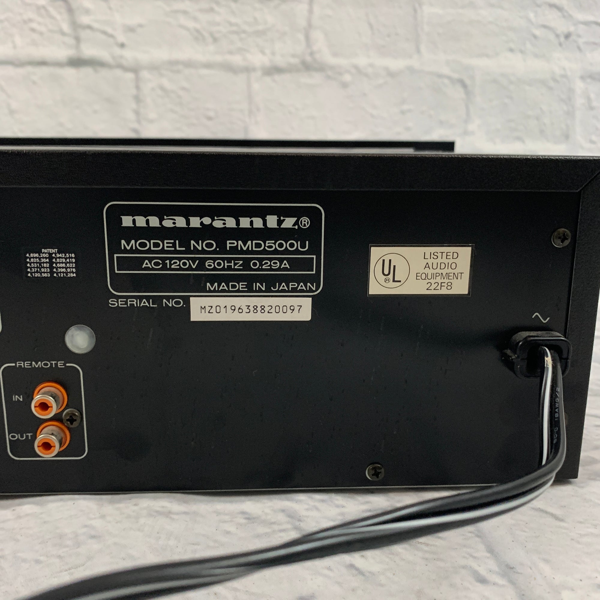 Marantz Professional PMD-500U Dual Well Rackmount Cassette Recorder ...