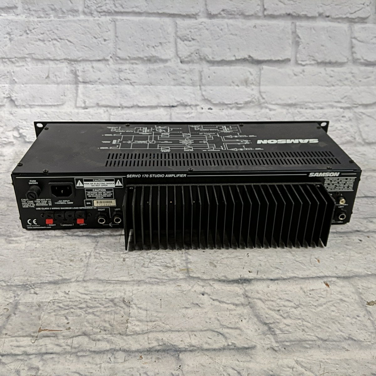 Samson Servo-170 85W Studio Stereo Power Amplifier Rackmount ...