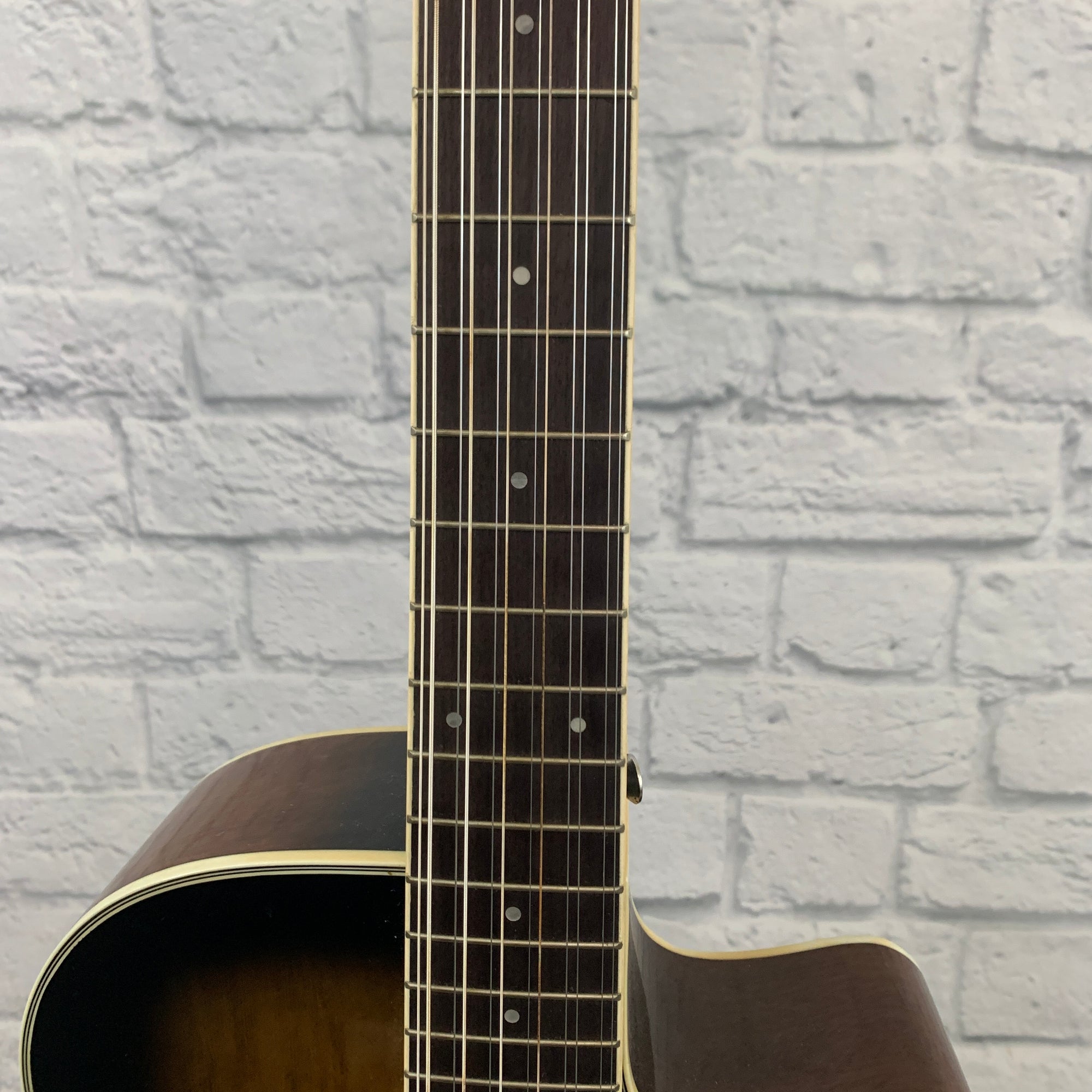 Ibanez AEG1812II-DVS Dark Violin Sunburst 12 String Acoustic Electric ...