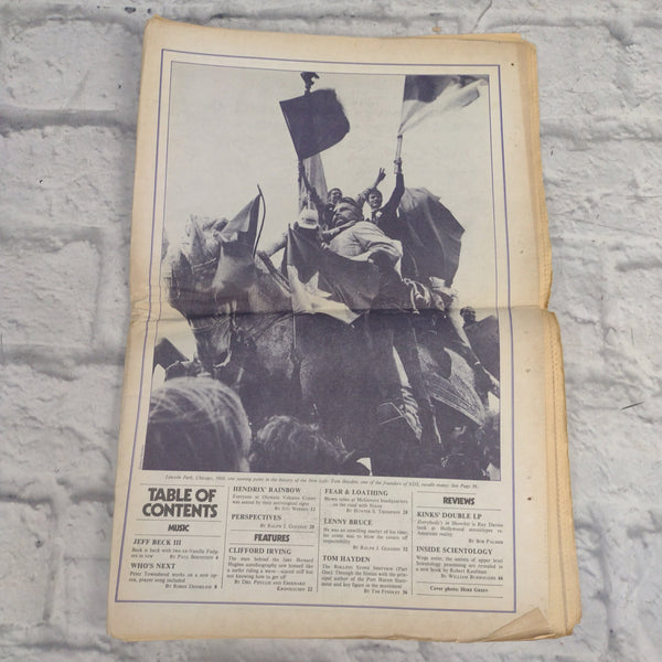 Vintage Rolling Stone Magazine - No 120 October 26 1972 - Jeff Beck ...