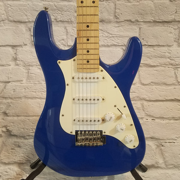 California Strat Style Electric Guitar - Blue - Evolution Music