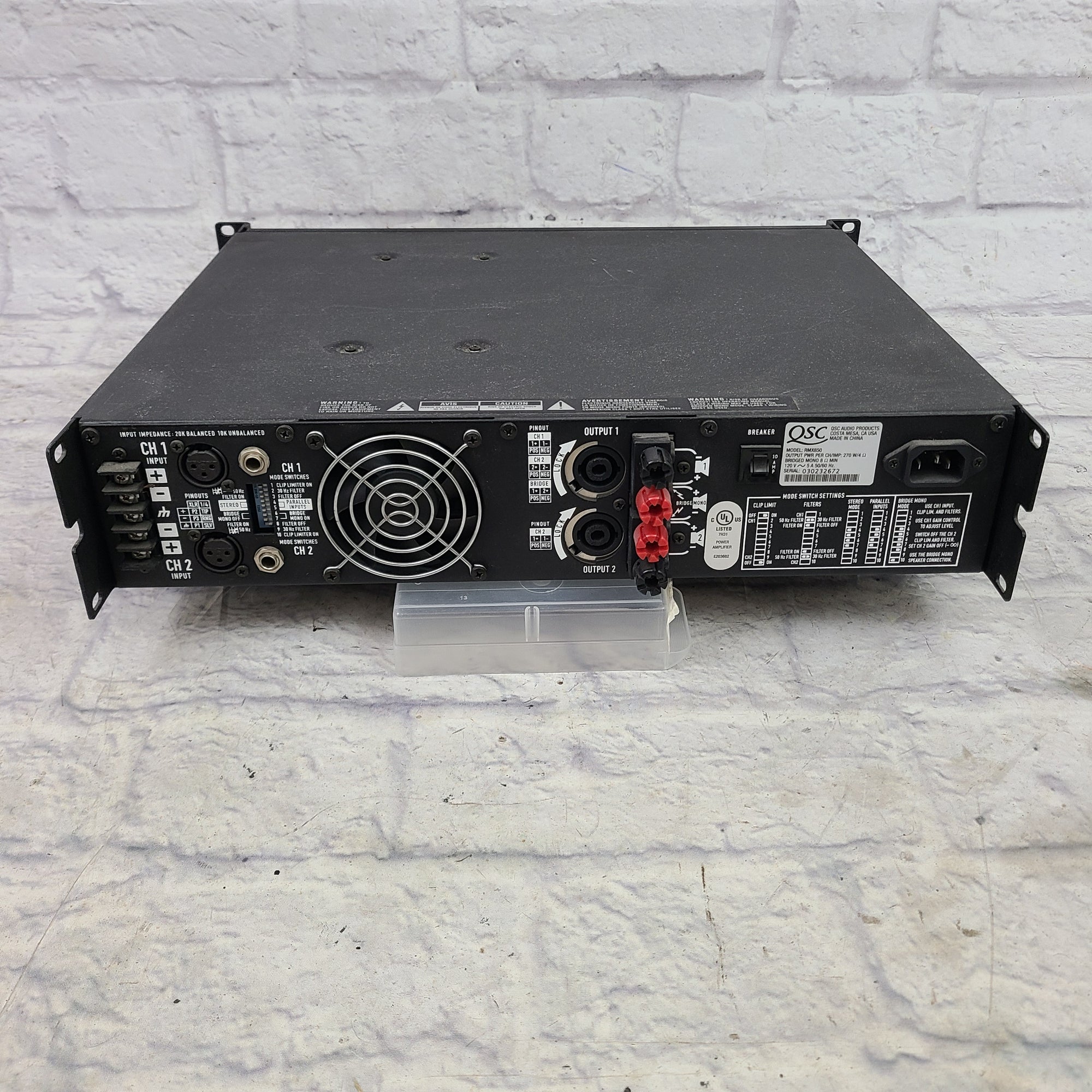 QSC RMX 850 Power Amp Power Amp - Evolution Music