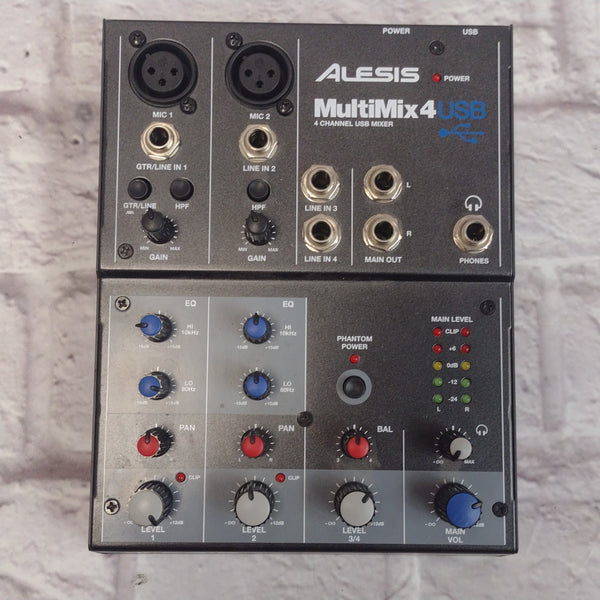 Alesis MultiMix 4 USB Mixer - Evolution Music