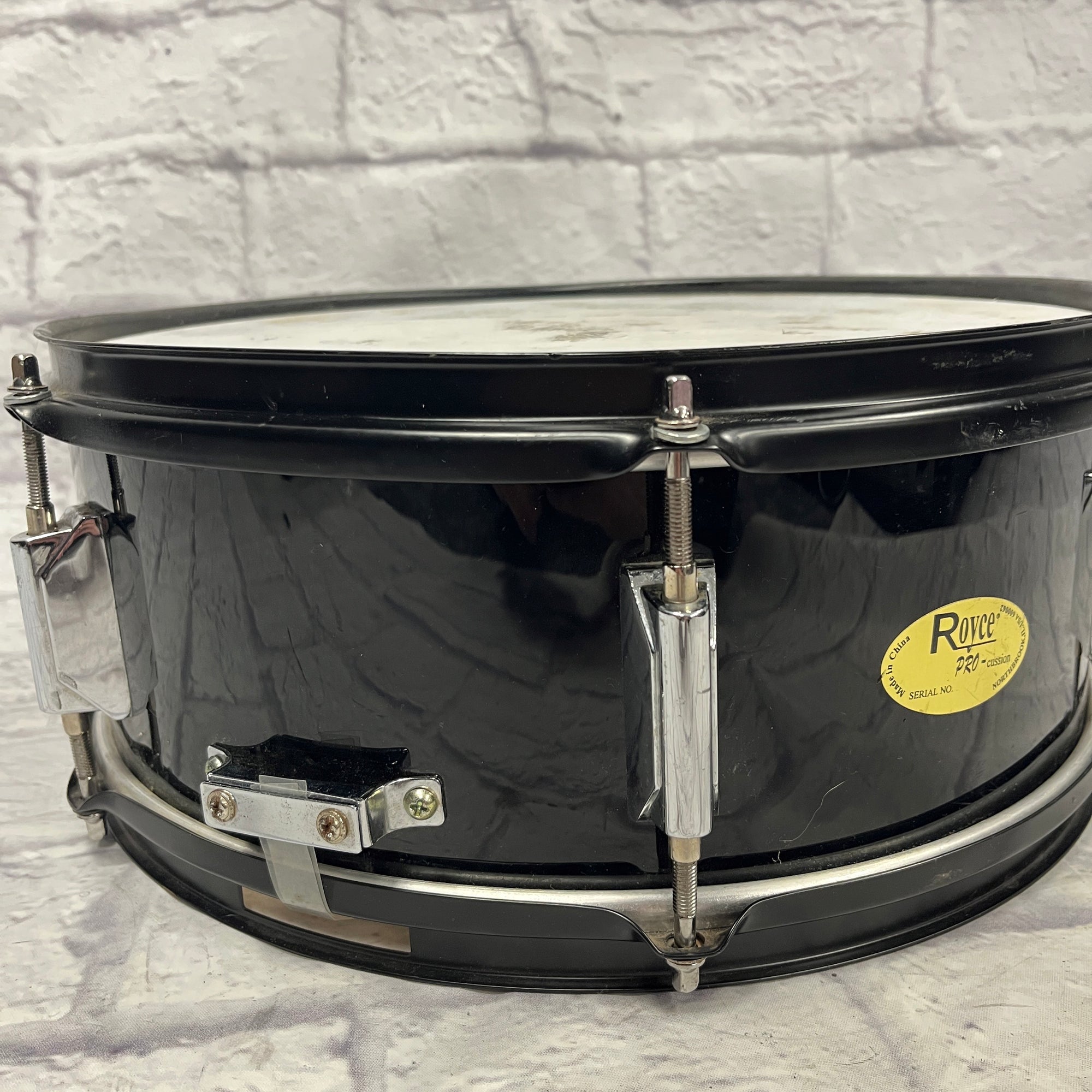 Royce Pro 14 x 5.5 Black Snare Drum - Evolution Music