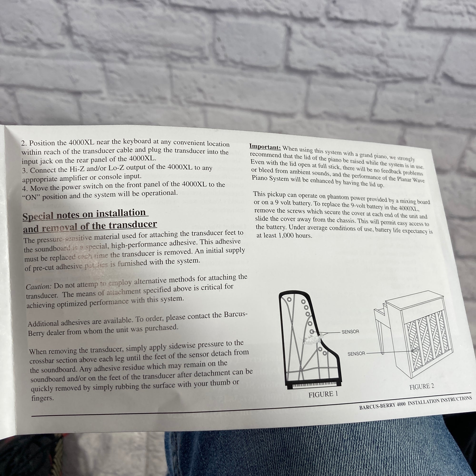 Barcus Berry 4000XL Piezo Buffer / Preamp - Evolution Music