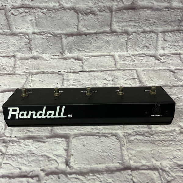 Randall 5 Button Footswitch Channel Gain Clean Boost Reverb Chorus w ...