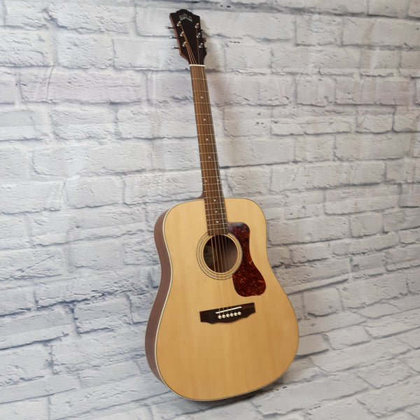 Guild 240-E Acoustic / Electric Guitar - Natural - With Case ...