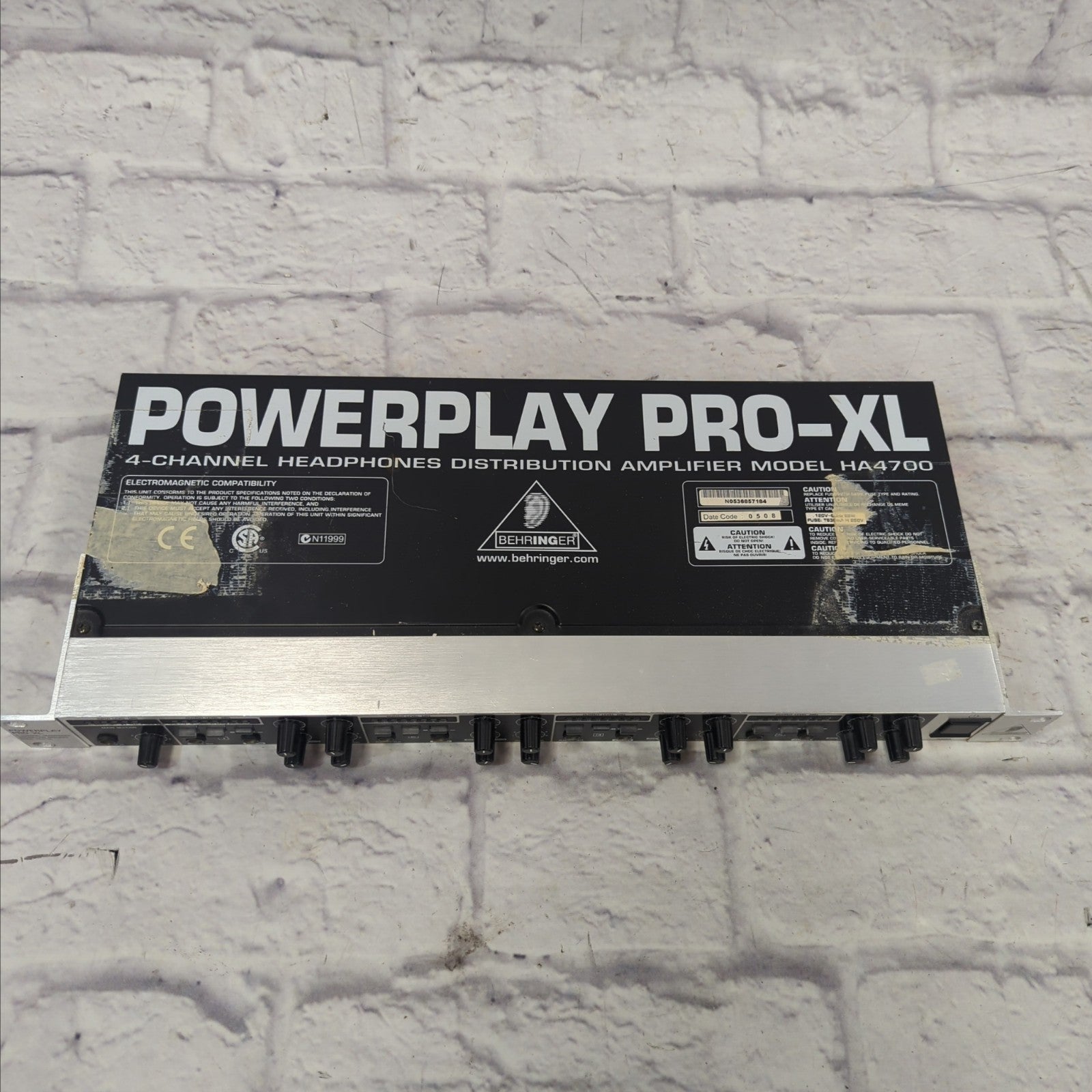 Behringer Powerplay Pro-XL HA4700 4-Channel Headphone Amplifier ...