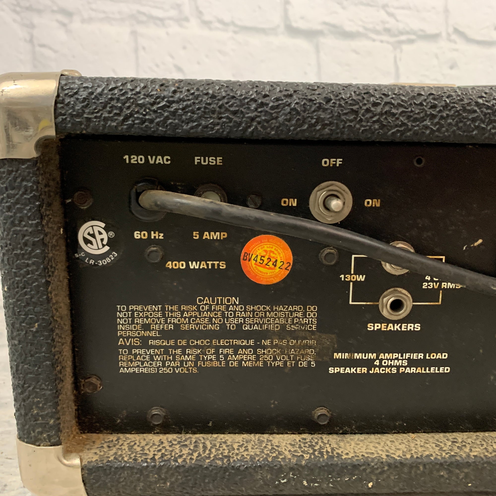 Peavey Monitor 260 Series 130 WATTS! 4Ohm Bass Head - Evolution Music