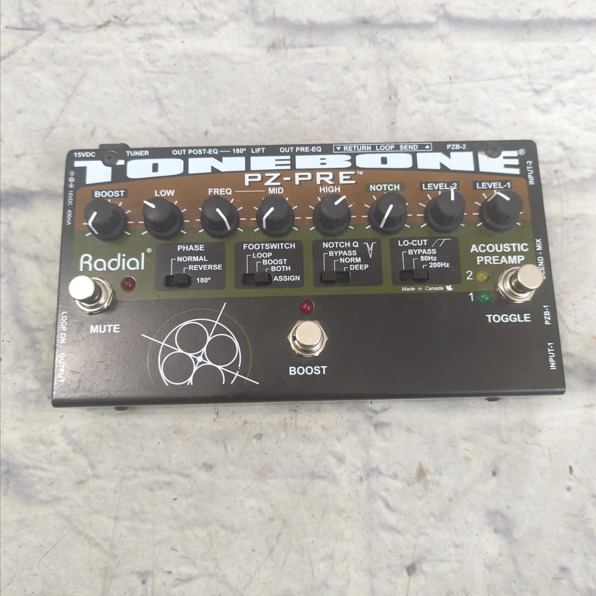 Radial Tonebone PZ-Pre Acoustic Effects Pedal - Evolution Music