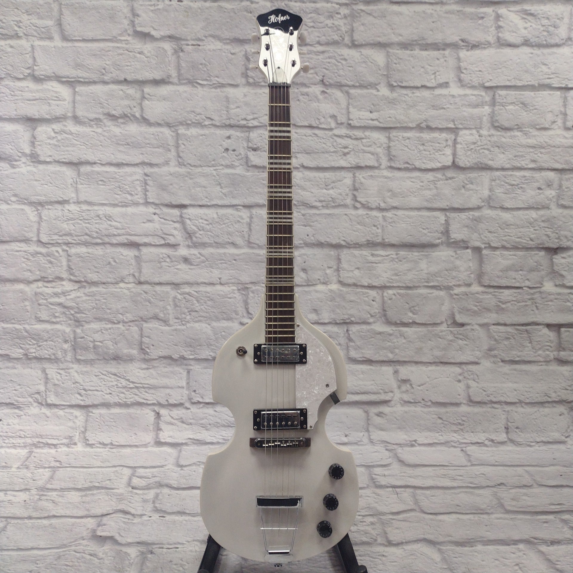 Hofner Ignition Violin HI-459-PE-PW Electric Guitar - Evolution Music