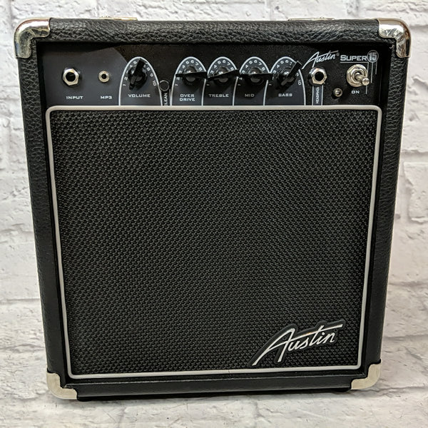 Austin AU-Super15 15 Watts Guitar Amplifier with 8" Speaker - Evolution ...
