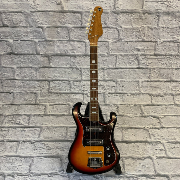 Vintage 1960's Dyko 2-Pickup Electric Guitar Sunburst - Evolution Music