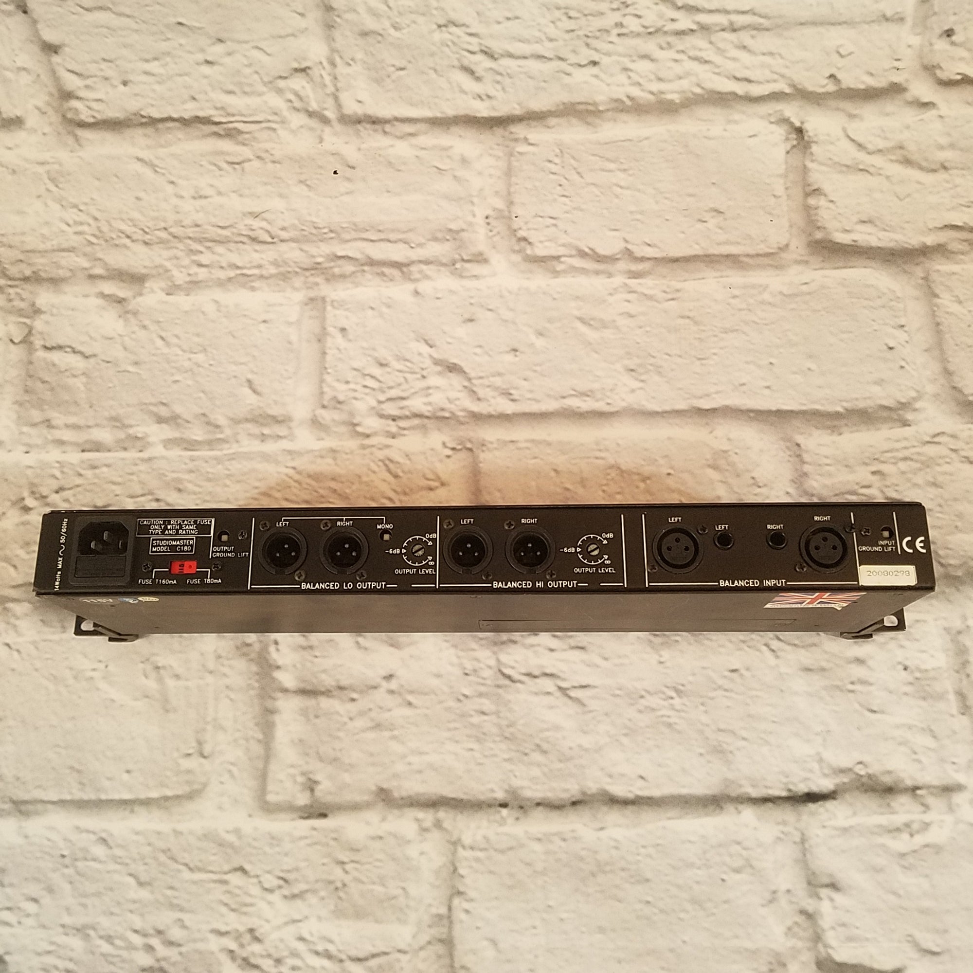 Studiomaster C180 Active Crossover Rack - Evolution Music