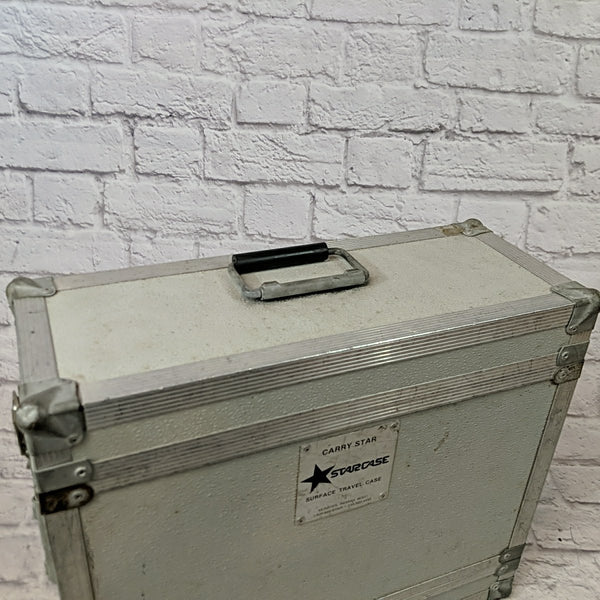 Starcase Carry Star Surface Travel White 4U Rack Case - Evolution Music