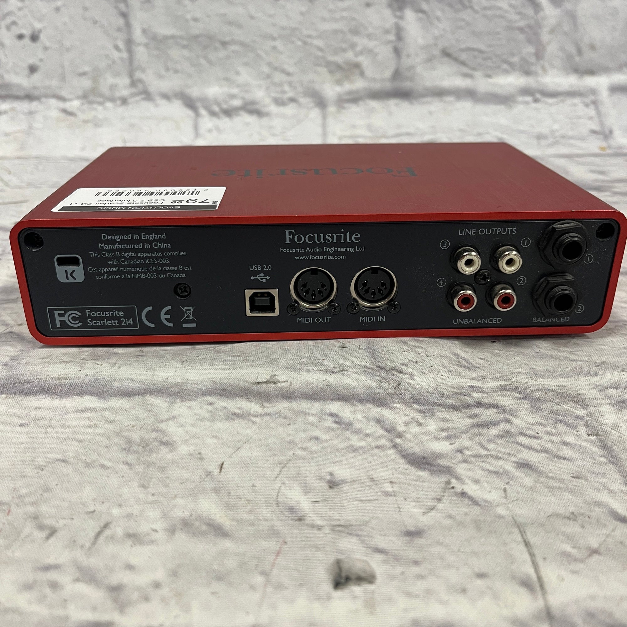Focusrite Scarlett 2i4 v1 USB 2.0 Interface - Evolution Music