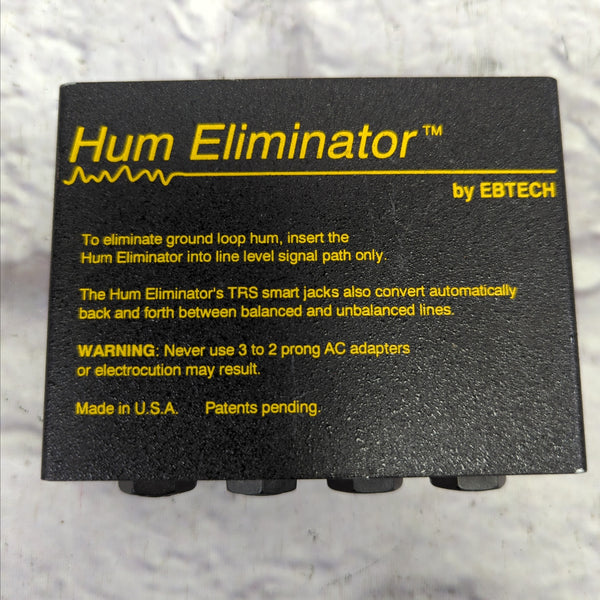 Ebtech HE-2 Dual-Channel Hum Eliminator - Evolution Music