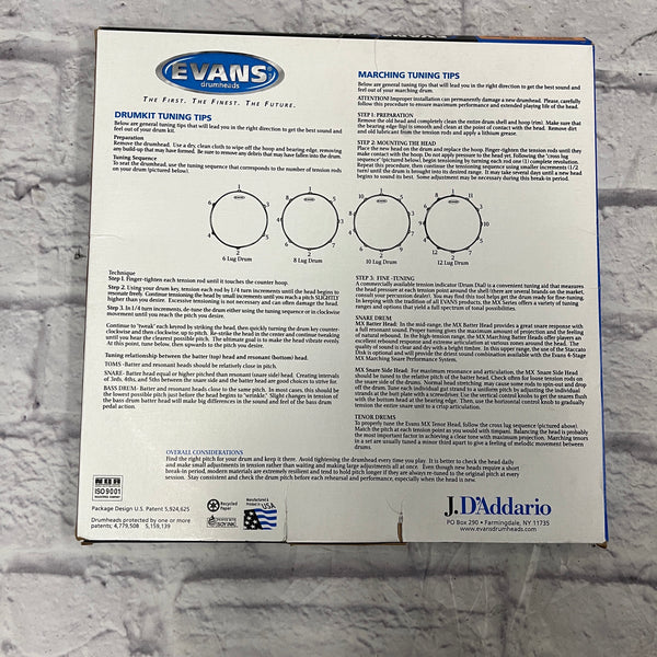 Evans GENERA G2 14" CLEAR - Evolution Music