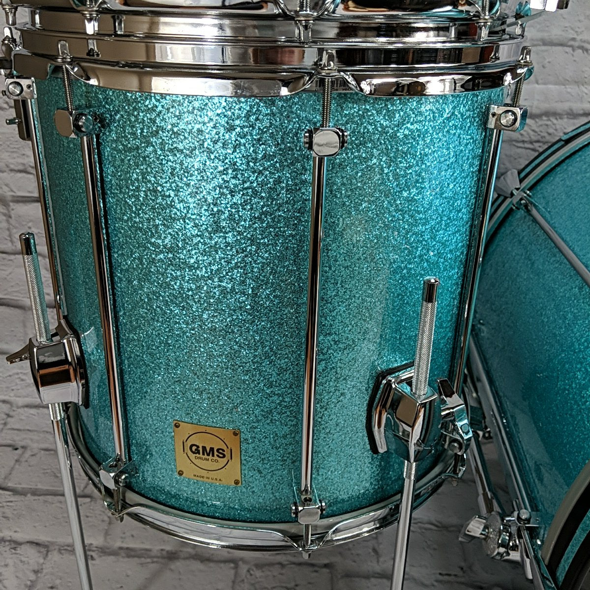 GMS Grand Master Series Turquoise Sparkle Drum Kit - Evolution Music