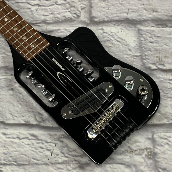 Traveler Speedster Travel Electric Guitar Black w/ Gig Bag - Evolution ...