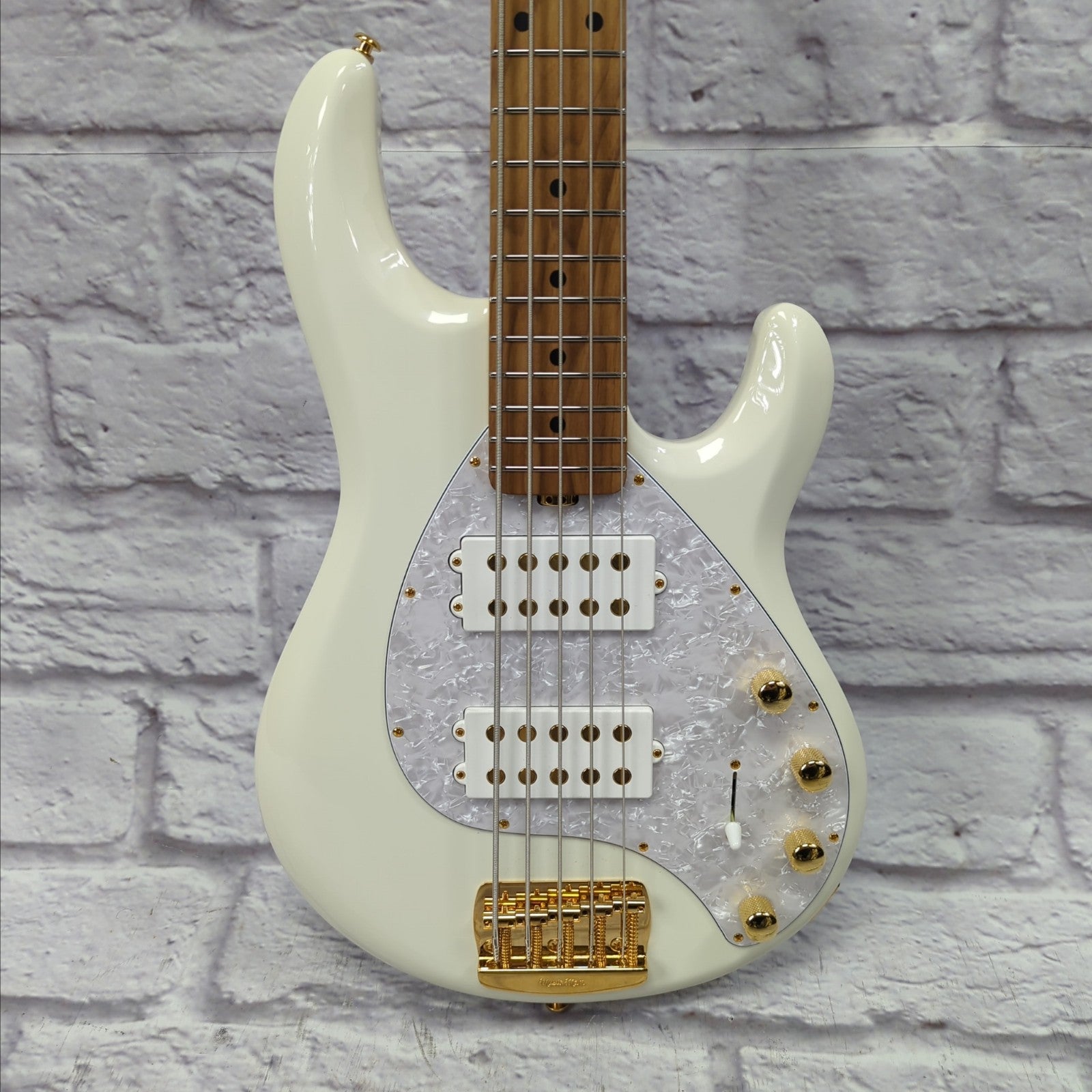 Ernie Ball Music Man StingRay Special 5 HH 5-String Ivory White Bass G ...
