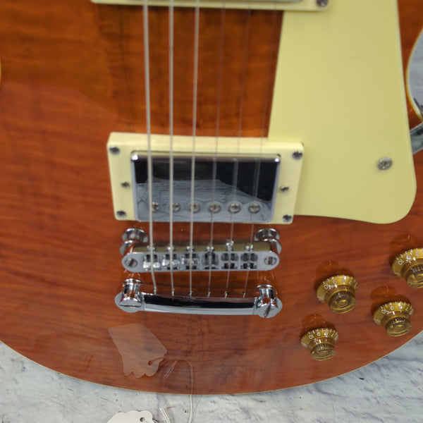 Firefly Classic LP Style Flame Top Electric Guitar - Evolution Music