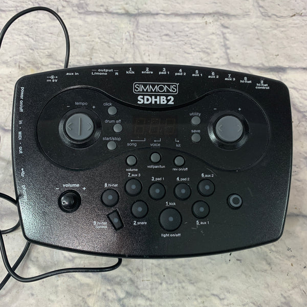 Simmons SDHB2 Drum Module w/ power supply - Evolution Music