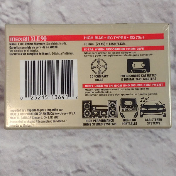 Maxwell XLii 90 Audio Cassette Blank - Evolution Music