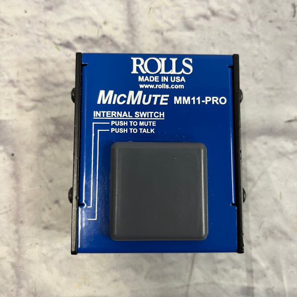 Rolls Mic Mute MM11-Pro Footswitch - Evolution Music