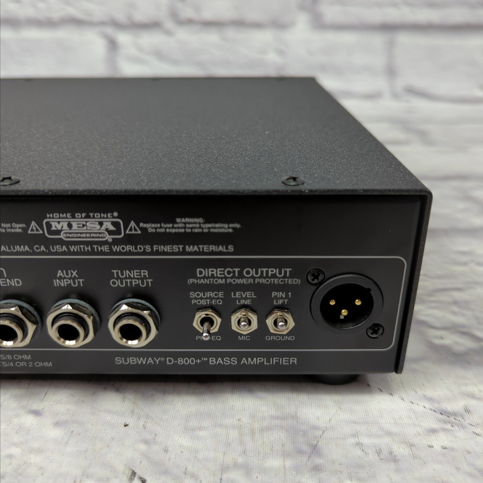 Mesa Boogie Subway D-800 Plus 800-Watt Bass Amp Head - Evolution Music