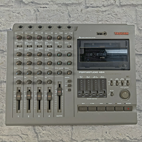 Tascam Portastudio 424 Cassette 4-Track Recorder - Evolution Music
