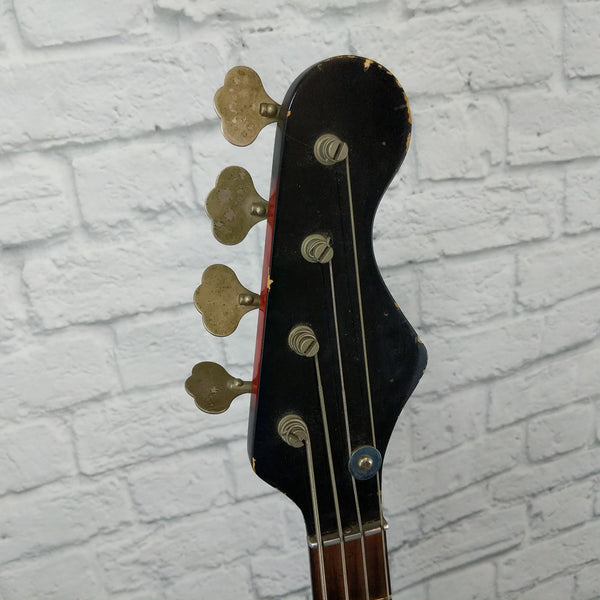 Vintage 1968 Silvertone 1443 Full Scale Electric Bass Guitar - Danelec ...