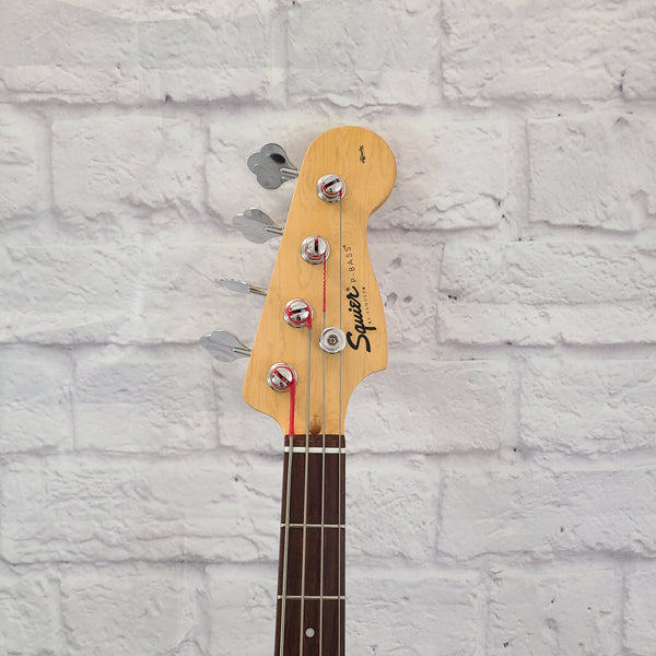 Squier P-Bass Blue 4 String Bass Guitar - Evolution Music