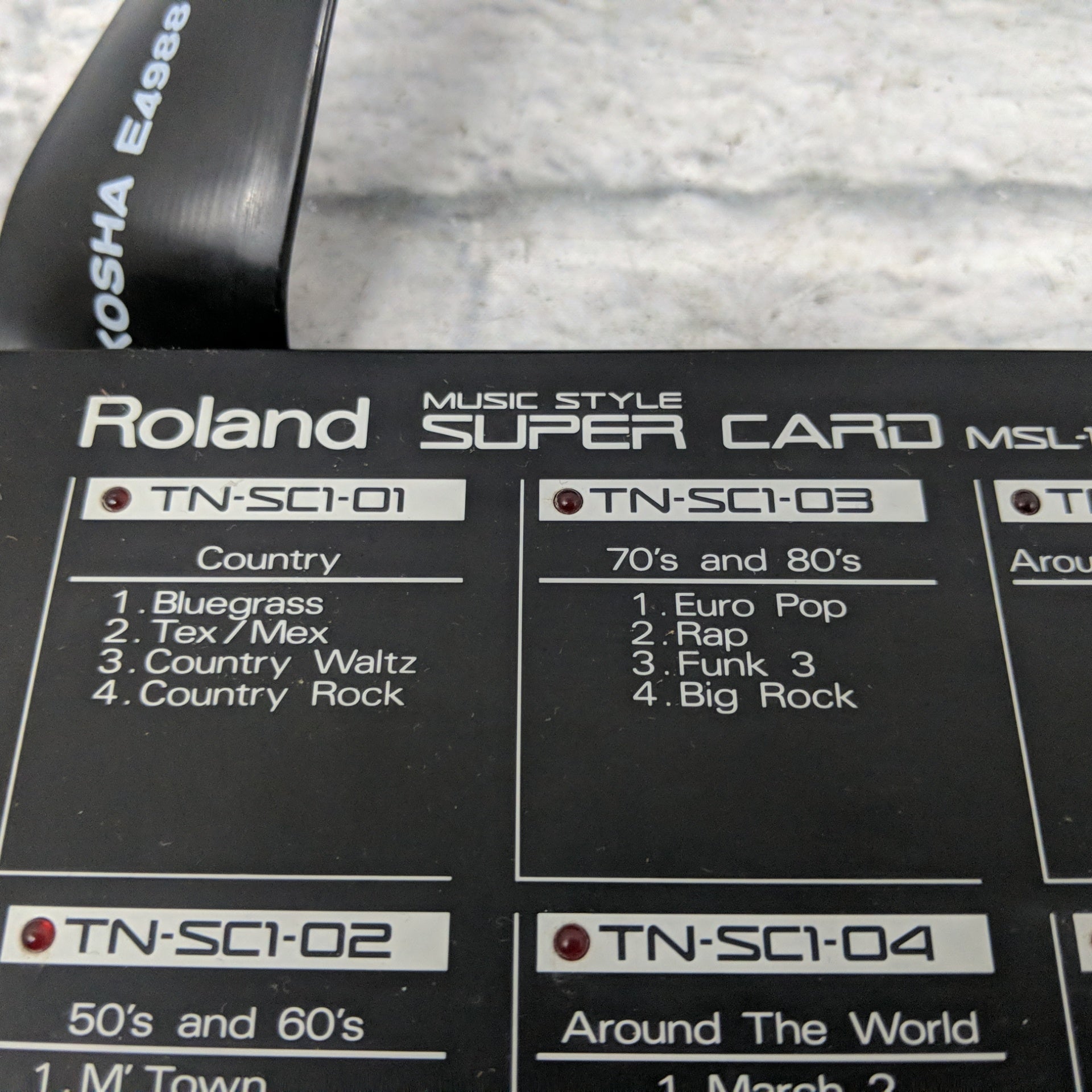Roland MSL-15 Music Style Super Card - Evolution Music
