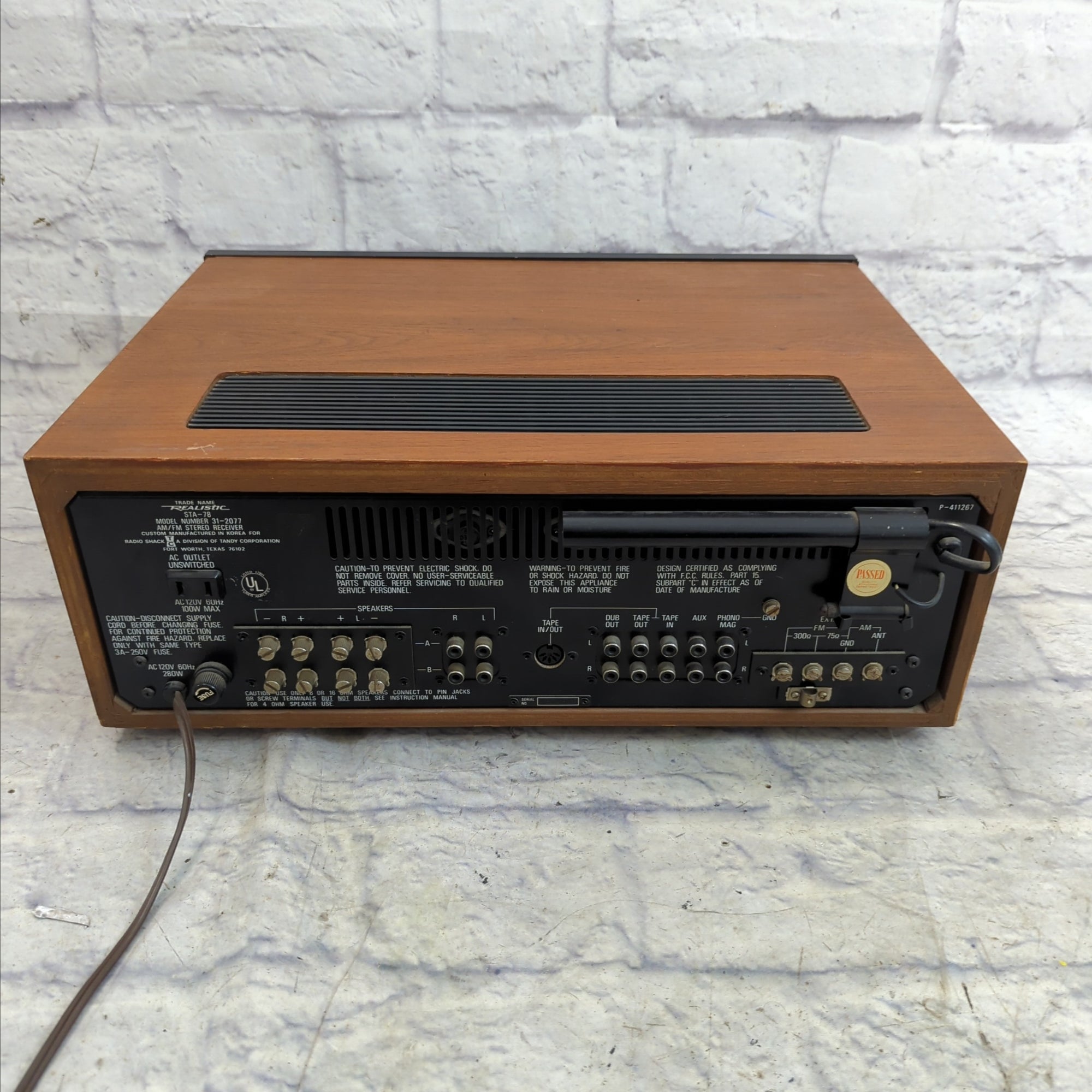 Realistic STA-78 Receiver - Evolution Music