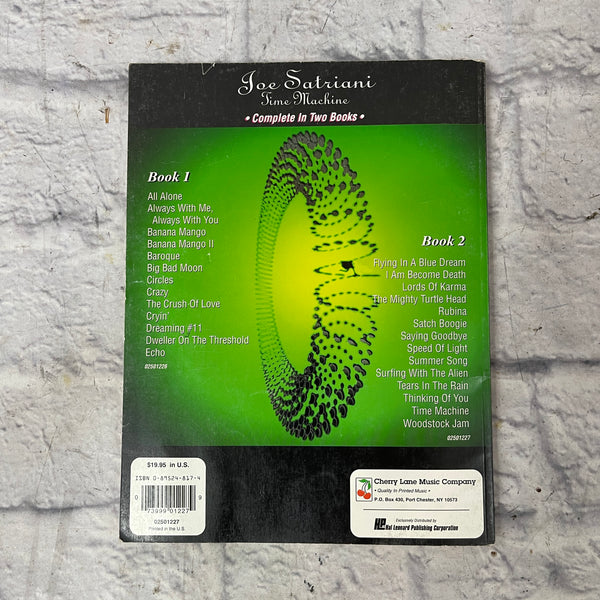 Joe Satriani Time Machine, Book 2 Guitar With Tablature - Evolution Music