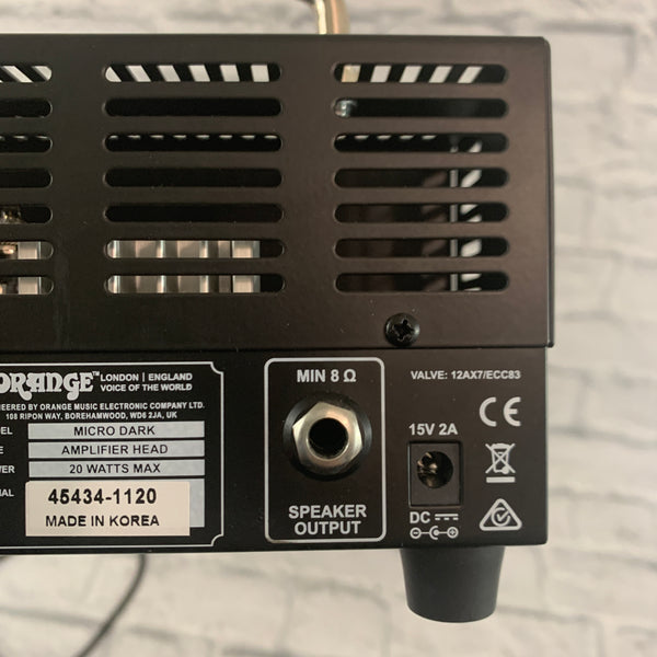 Orange Amps Micro Dark Guitar Head - Evolution Music