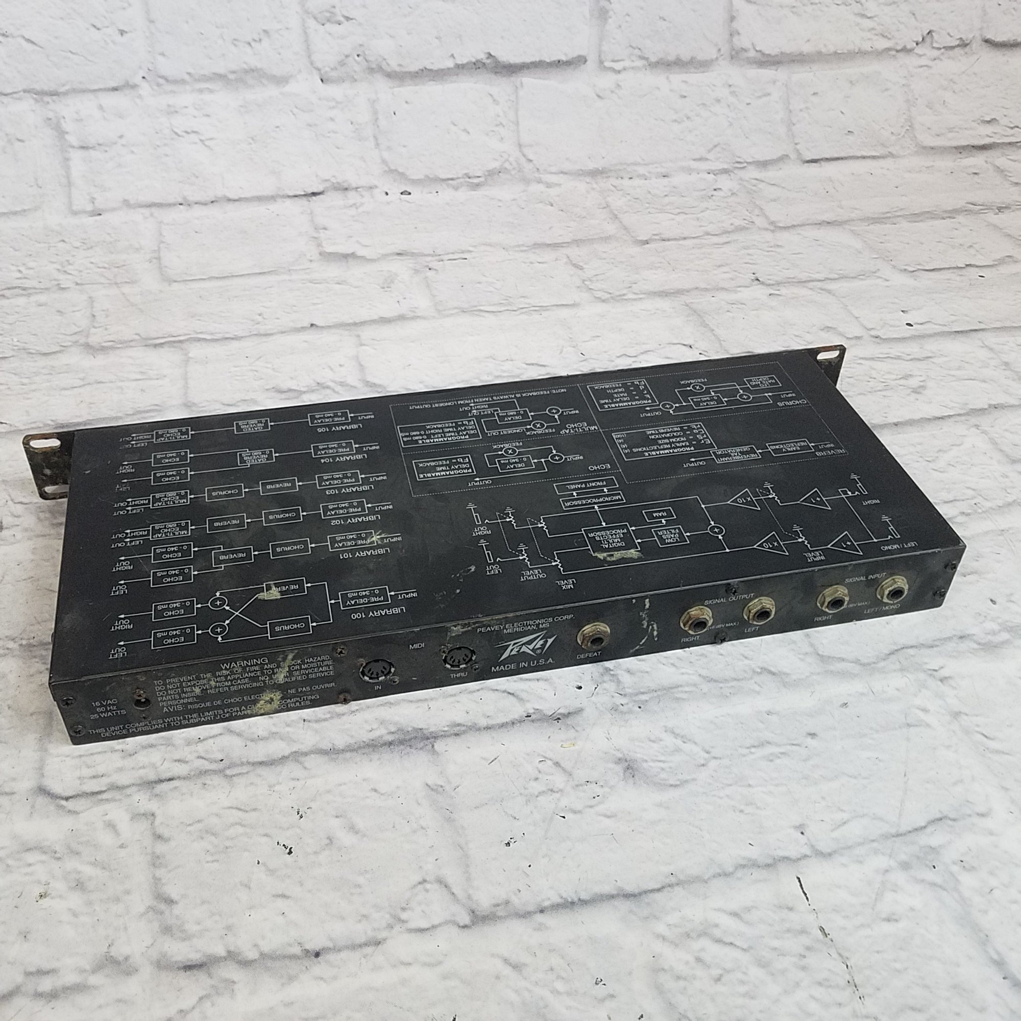 Peavey Ultraverb Rack Effect Unit - no power supply - Evolution Music