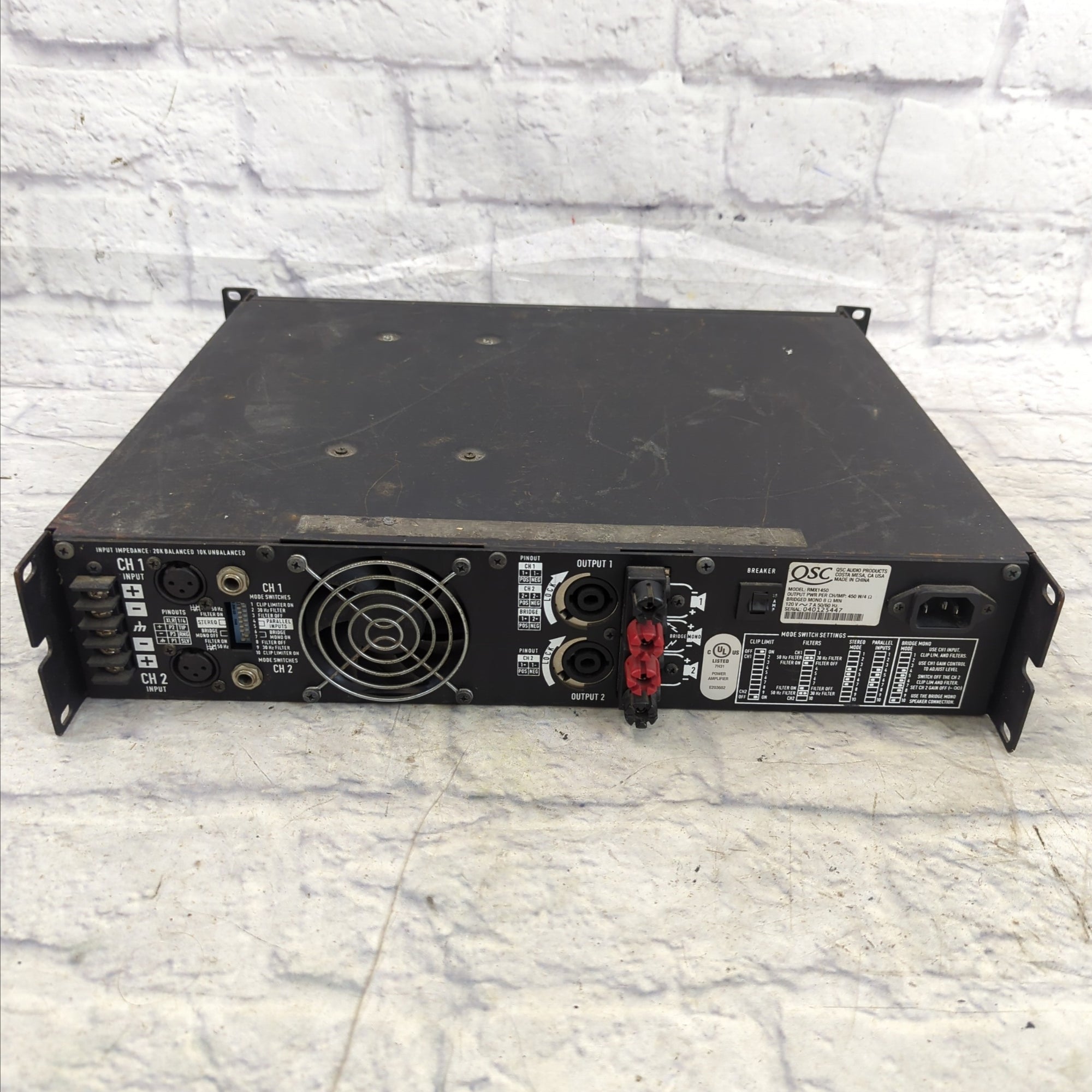 QSC RMX 1450 Power Amp - Evolution Music