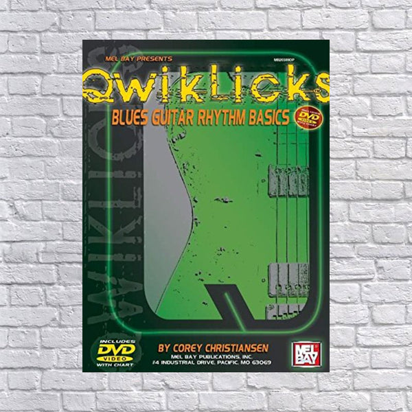 Mel Bay Presents QwikLicks Blues Guitar Rhythm Basics - Evolution Music