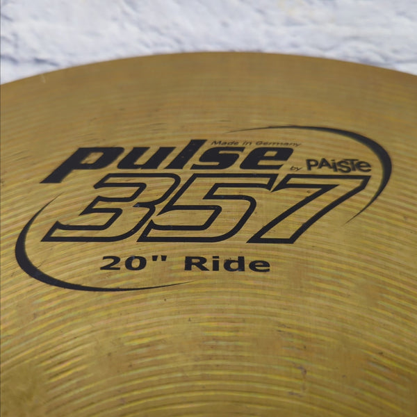 Pulse by Paiste 357 20" Ride Cymbal - Evolution Music