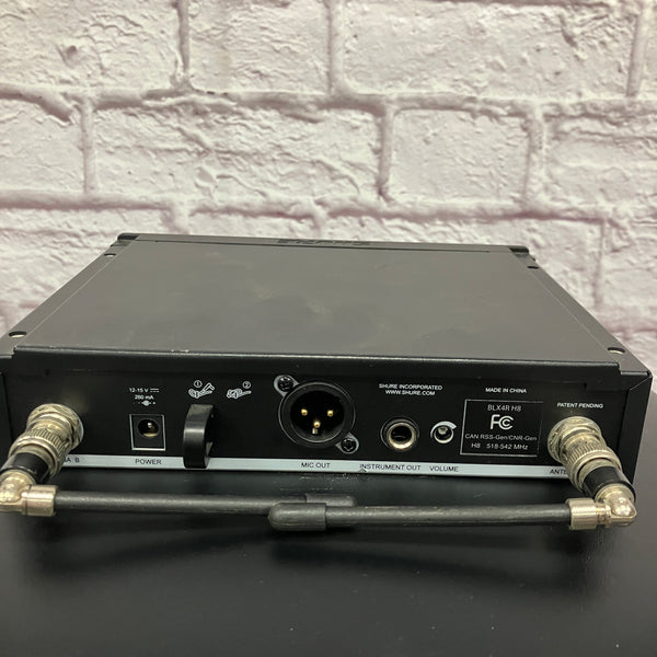 Shure BLX4R H9 512-542 MHz Wireless Receiver w/ pwr supply - Evolution ...