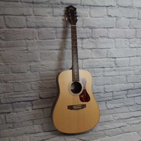 Guild 240-E Acoustic / Electric Guitar - Natural - With Case ...